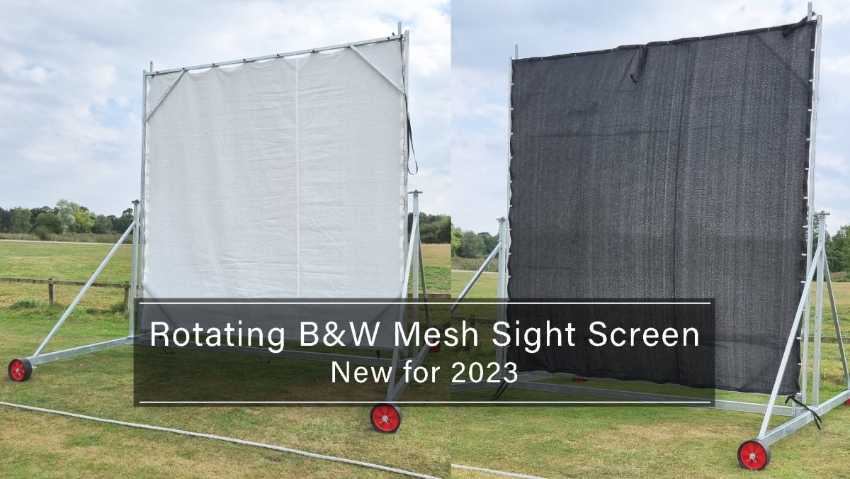 NEW - Rotating Black & White Mesh Sight Screen | Stuart Canvas Group NEW - Rotating Black & White Mesh Sight Screen | Stuart Canvas Group